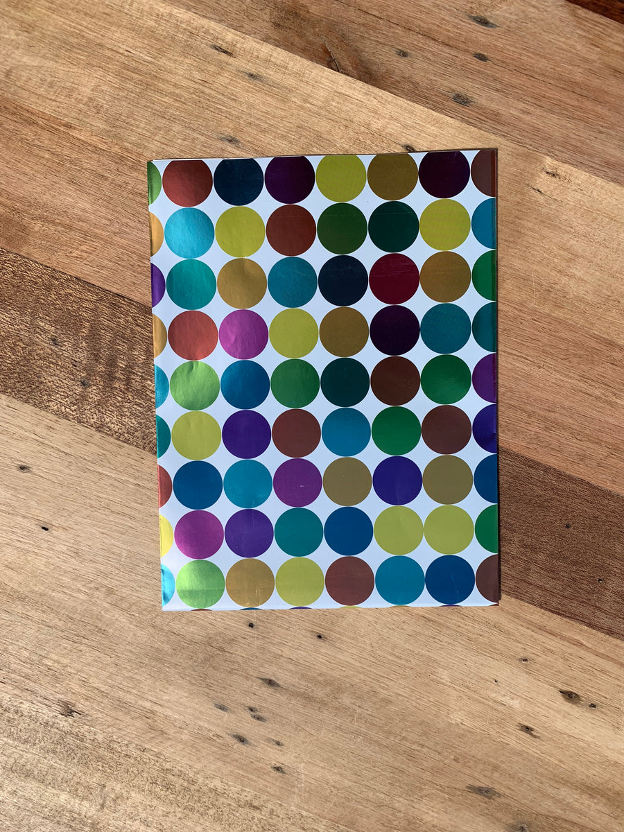 Wrapping Paper - Foil Multi Spot (E1310) – Westmuir Collection